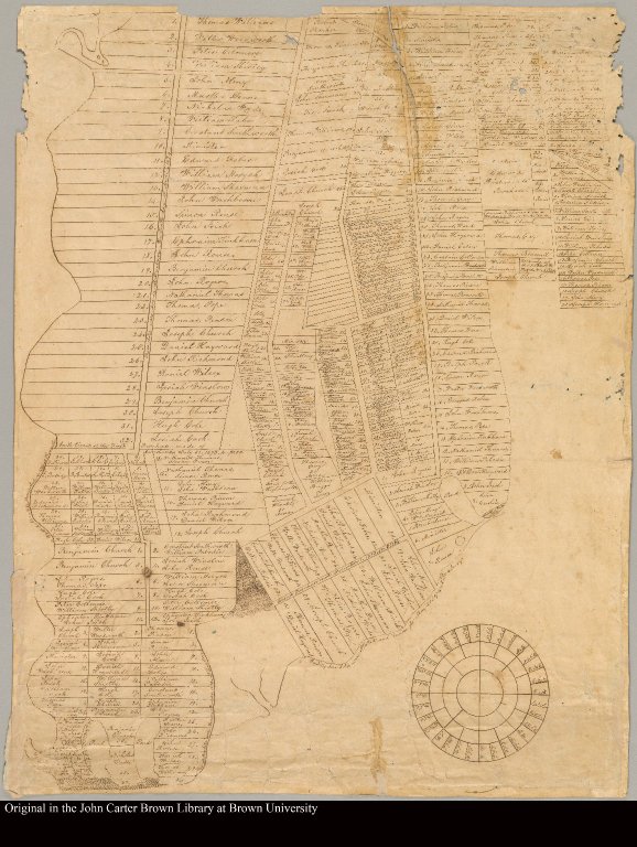 [Manuscript map of Little Compton, Rhode Island, ca. 1681] - JCB Map ...