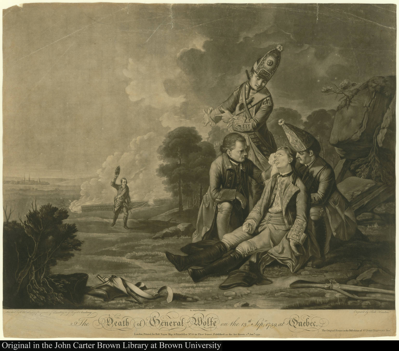 The Death of General Wolfe on the 13th. Septr: 1759, at Quebec. - JCB ...