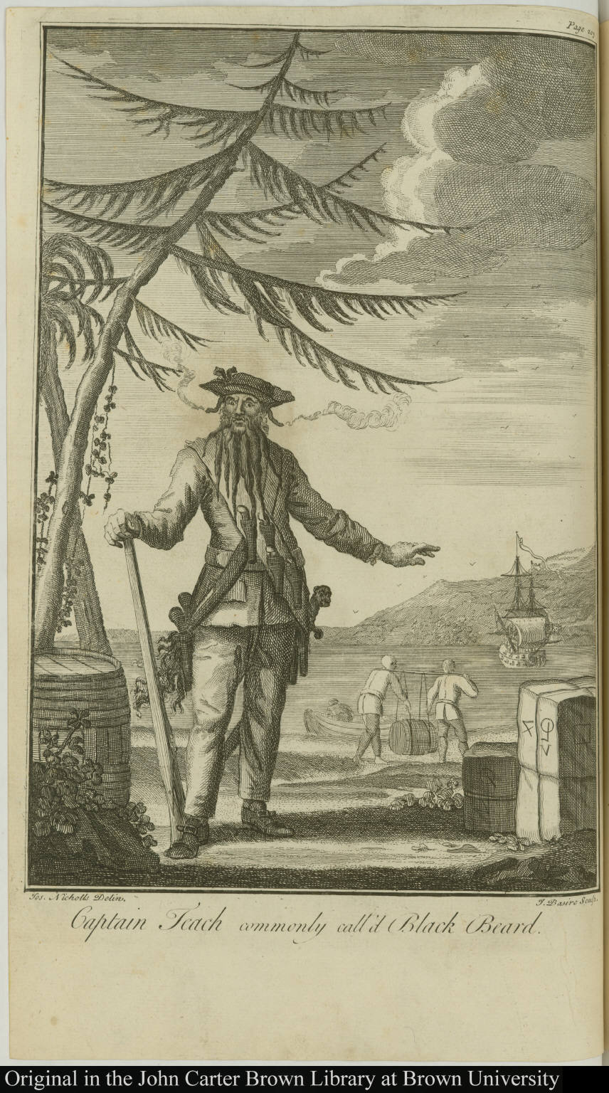 Captain Teach commonly call'd Black Beard. - JCB Archive of Early ...