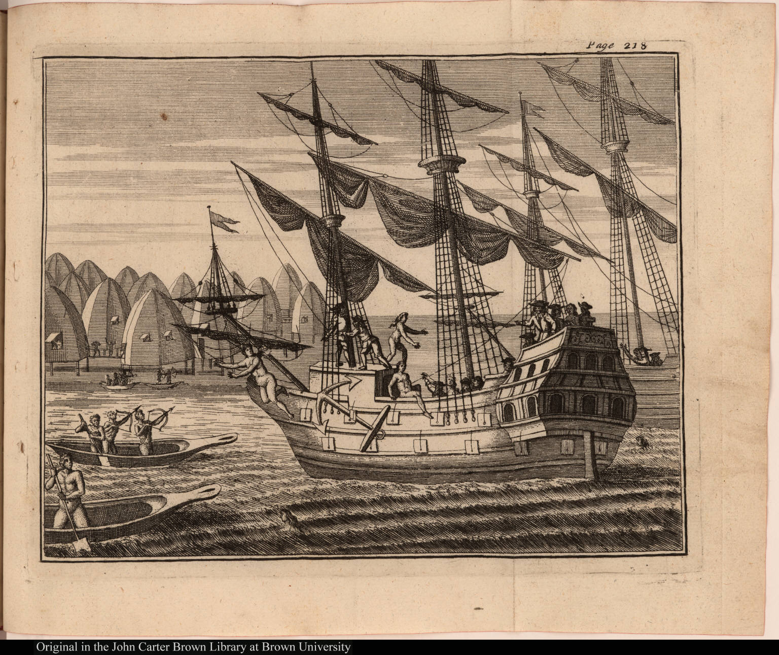 [Native Americans attack ships in harbor] - JCB Archive of Early ...
