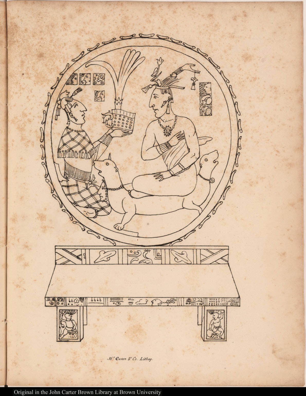 [Palenque relief. Presentation of crown to ruler] - JCB Archive of ...