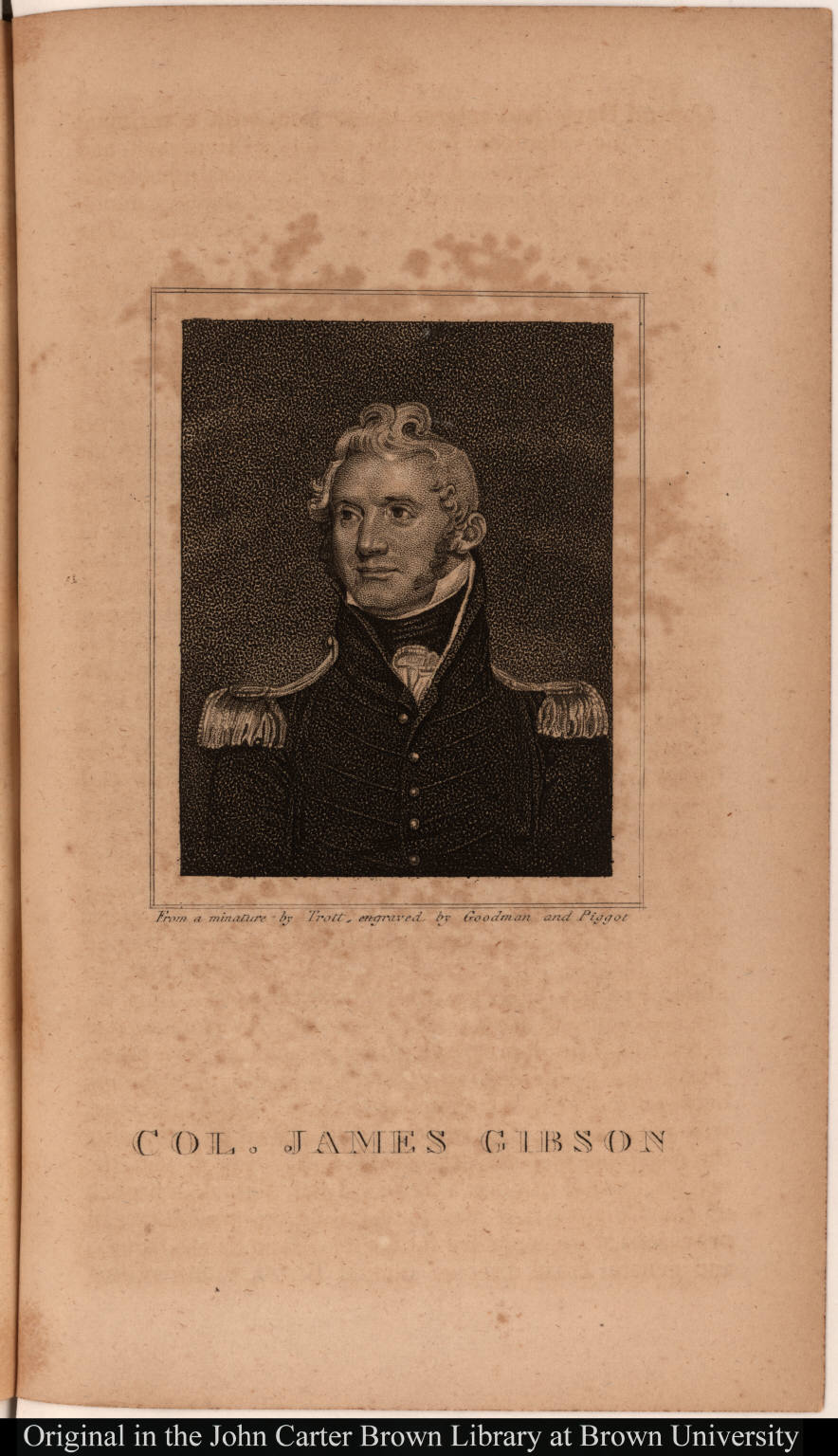 Col. James Gibson - JCB Archive of Early American Images