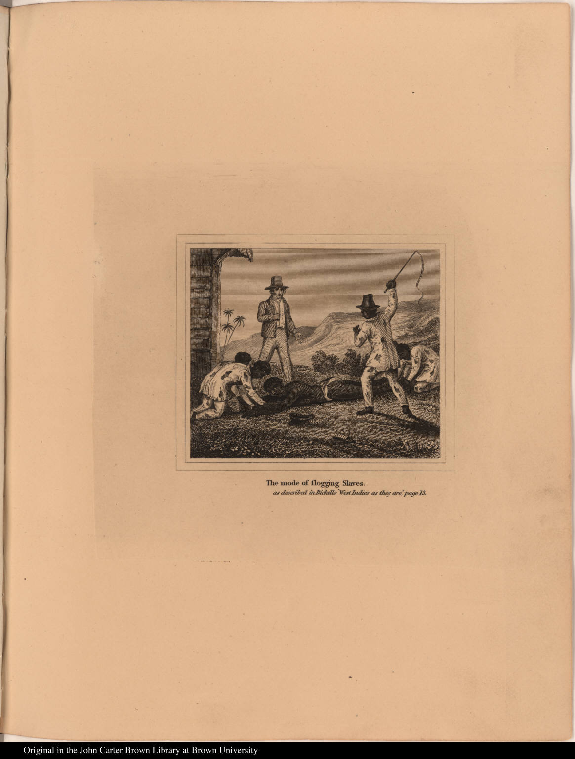 The mode of flogging Slaves. - JCB Archive of Early American Images