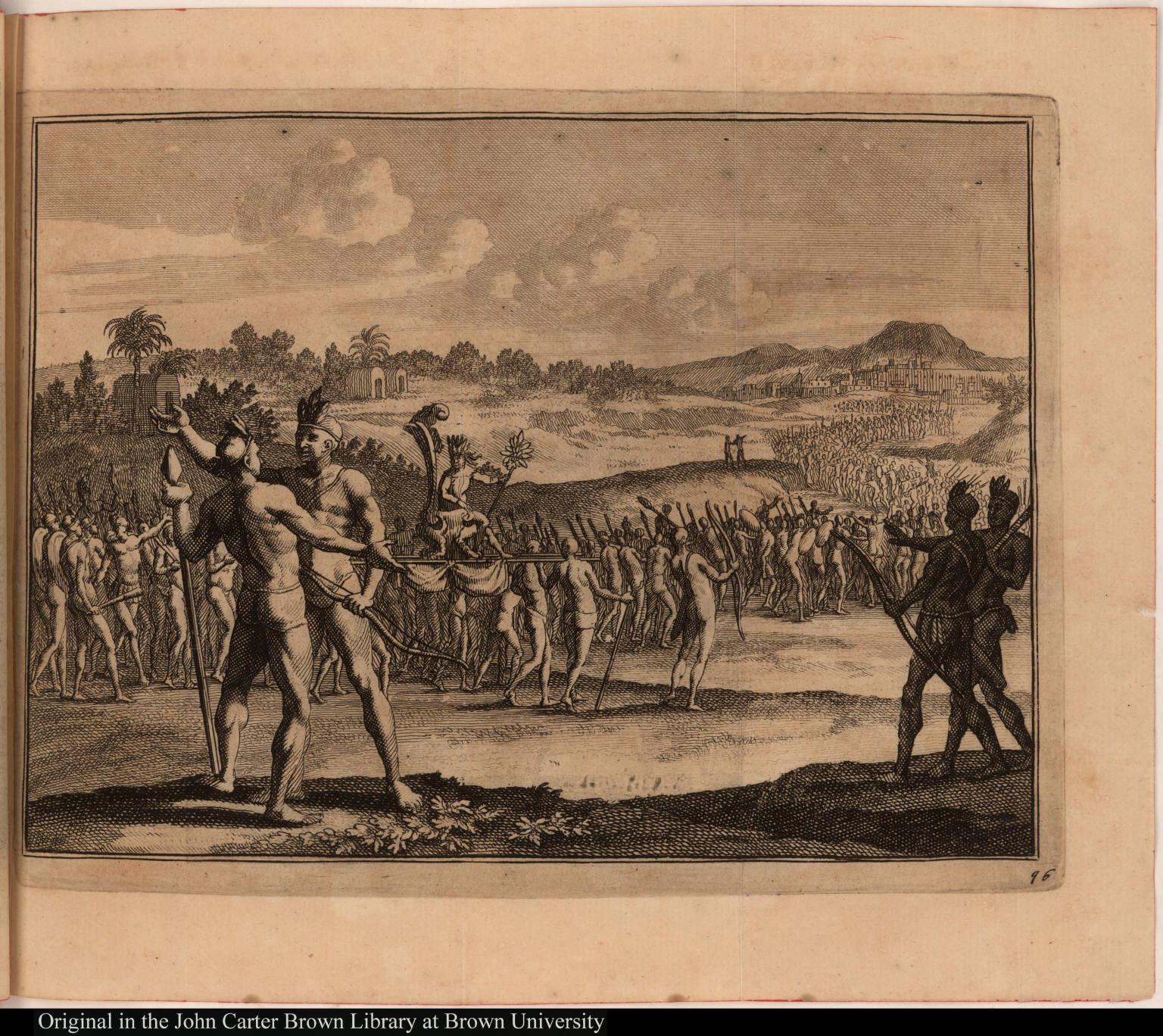 [Inca ruler is carried on a litter] - JCB Archive of Early American Images