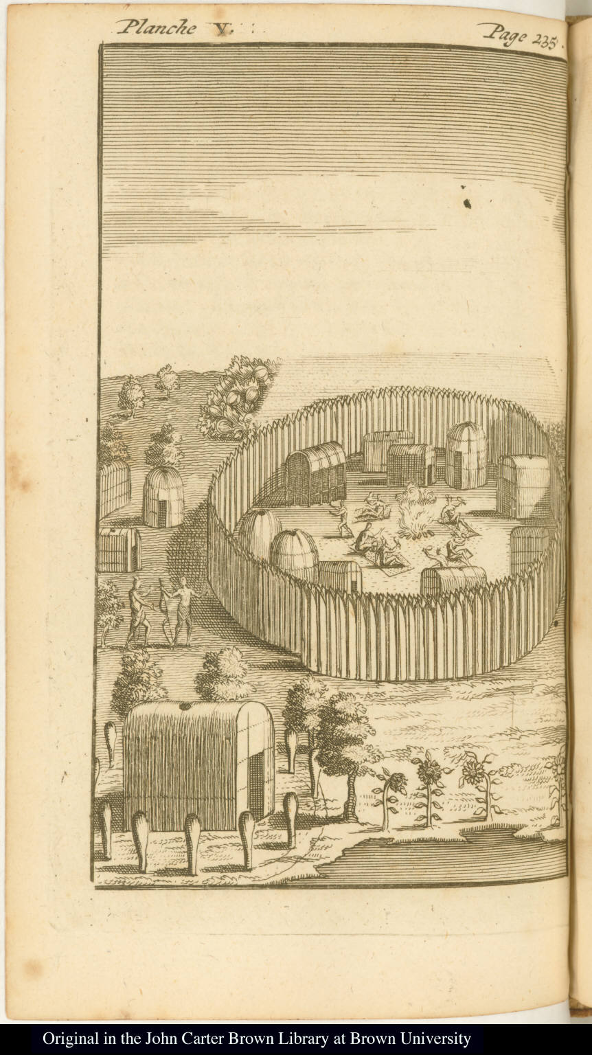 [Native American village, buildings, and fortifications] - JCB Archive ...