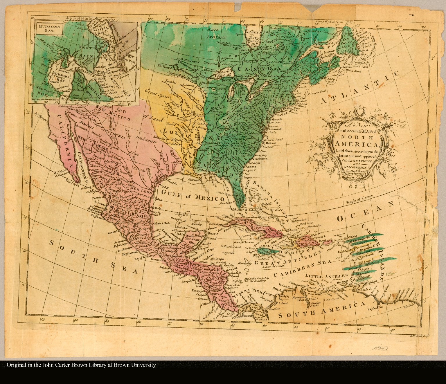 A new and accurate map of North America laid down according to the ...