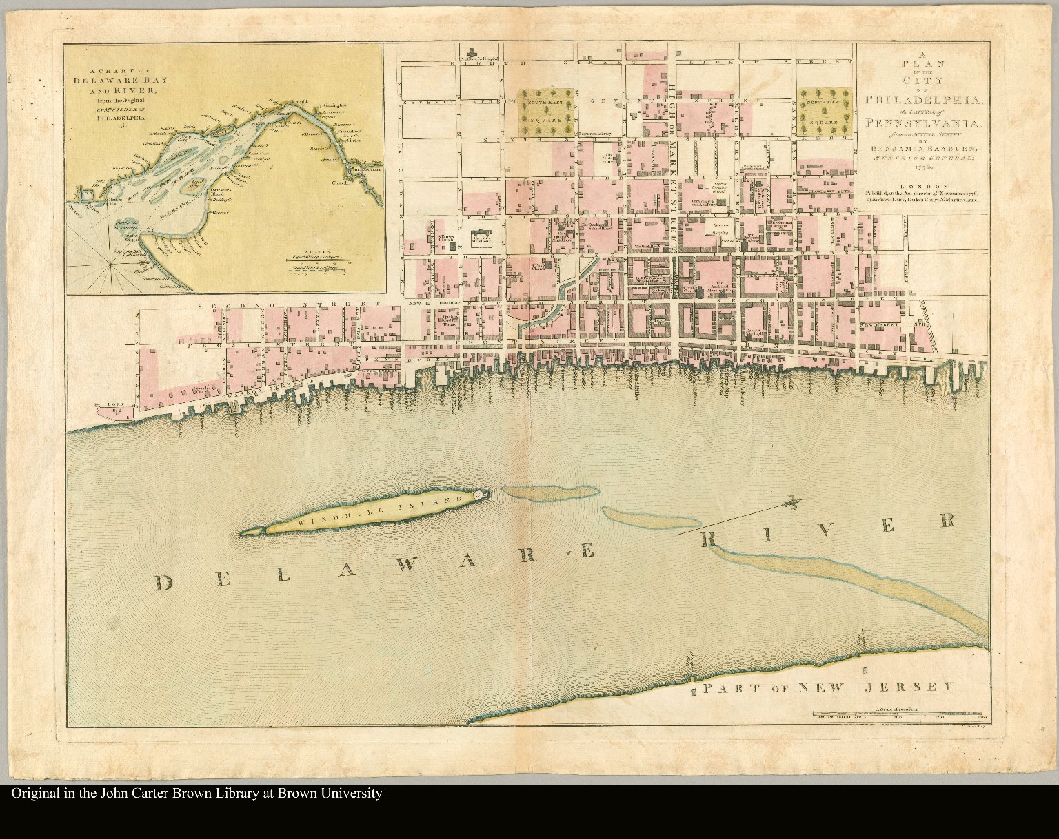A plan of the city of Philadelphia the capital of Pennsylvania, from an ...