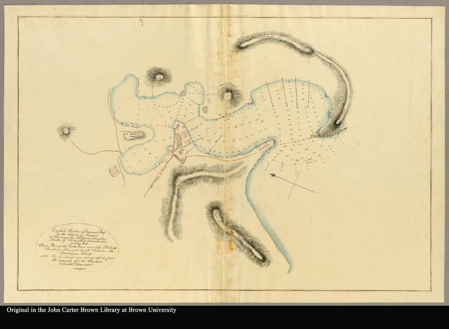 English Harbour & Freeman's Bay on the island of Antigua as surveyed by ...