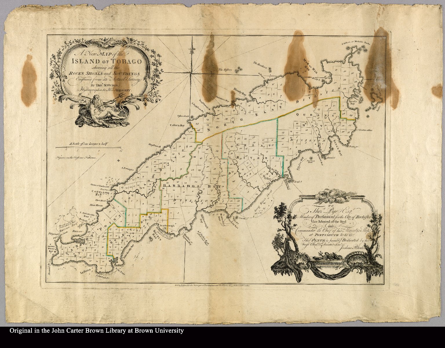 A new map of the island of Tobago shewing all the rocks, shoals and ...