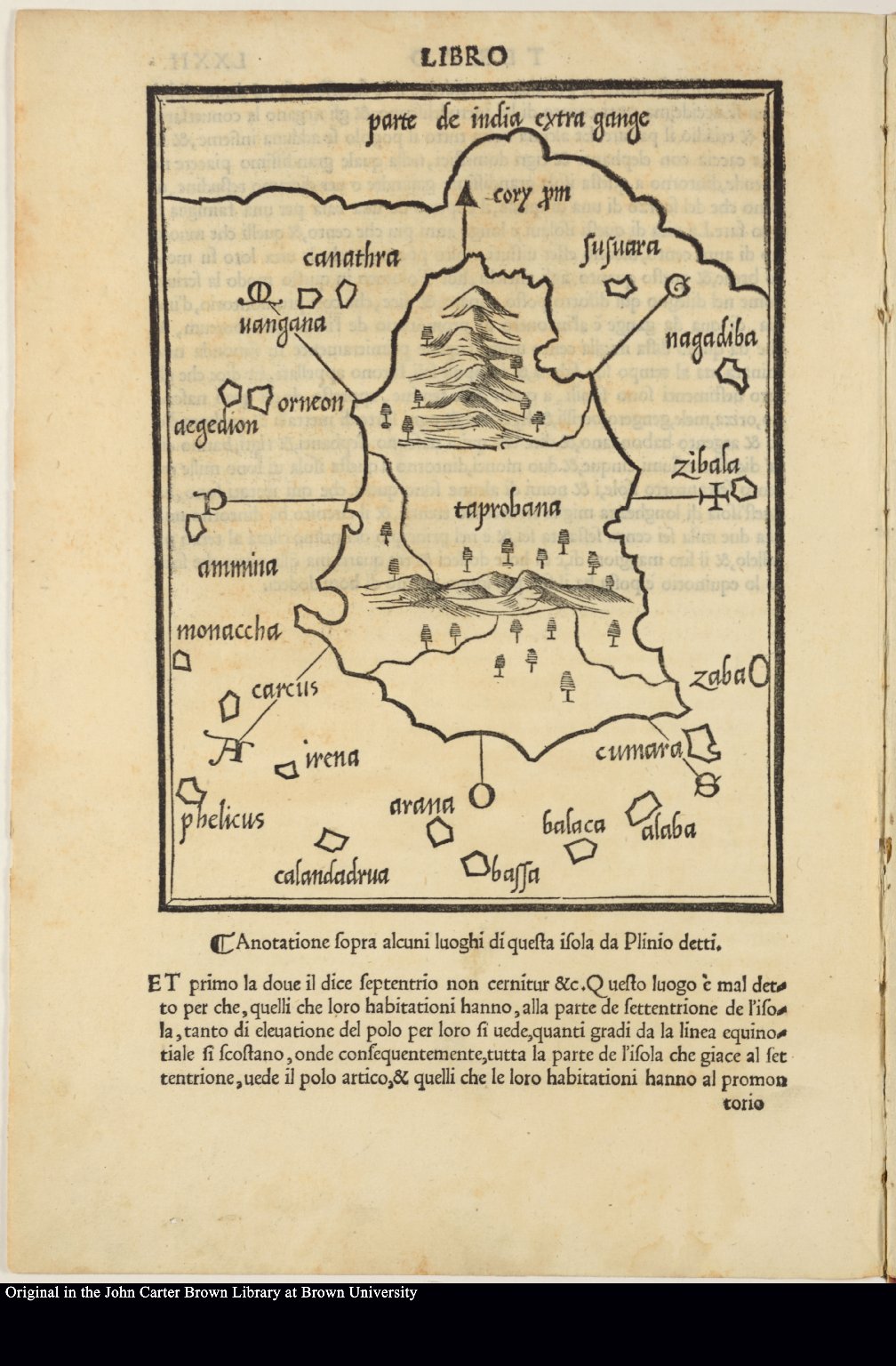 [Map of the island of Taprobana] - JCB Map Collection