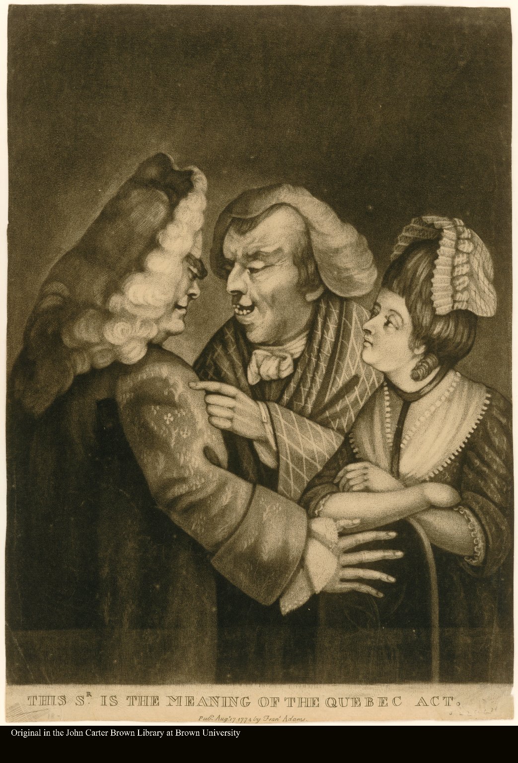 THIS SR. IS THE MEANING OF THE QUEBEC ACT. - JCB Political Cartoons