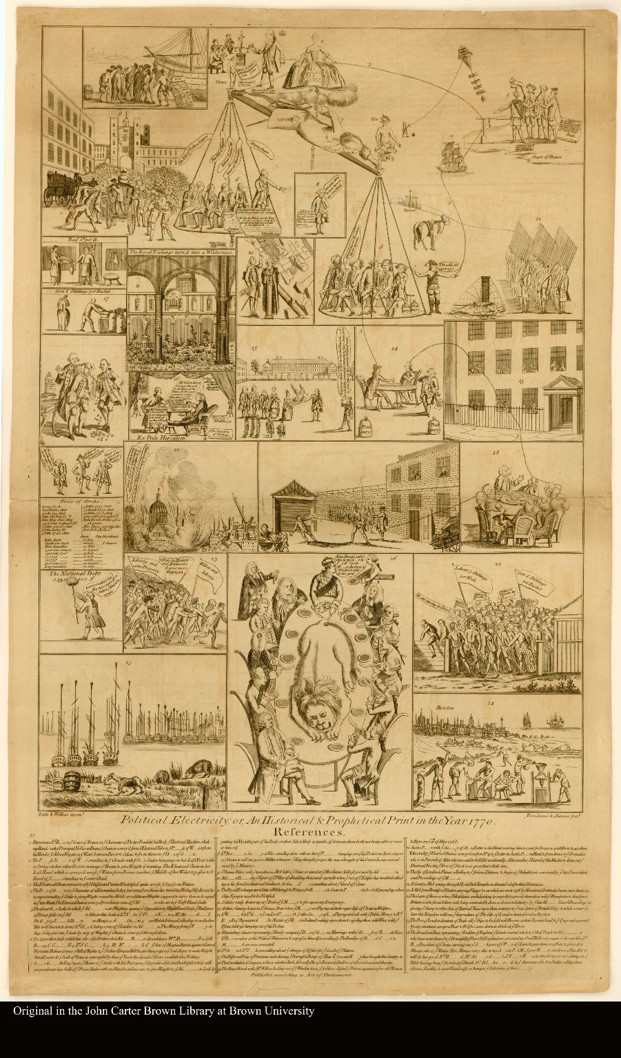 Political Electricity; or, An Historical & Prophetical Print in the ...